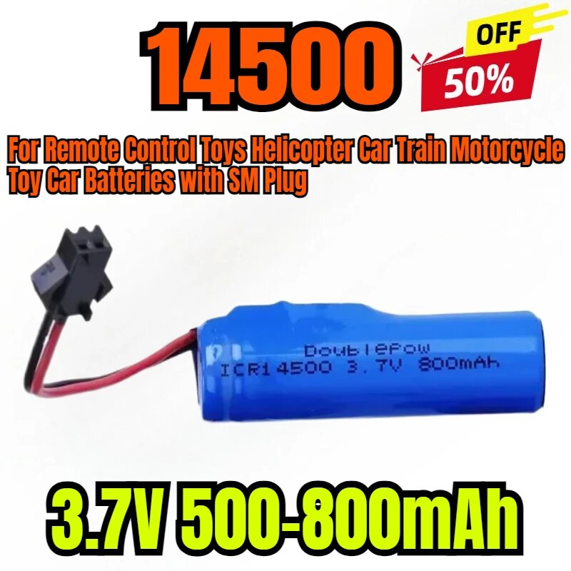 Аккумулятор литий-ионный ICR14500 3,7В 800 мАч, 1pcs