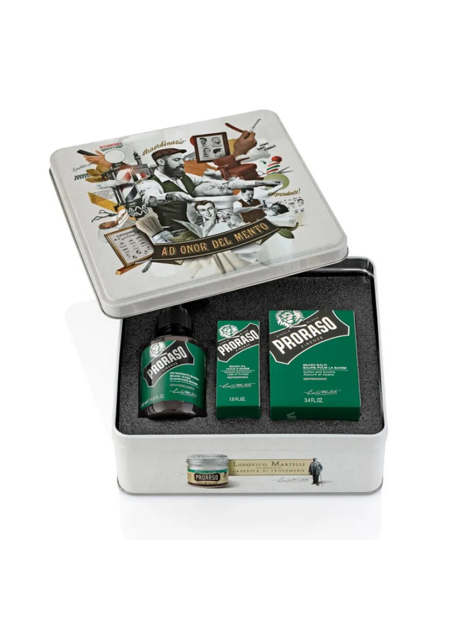 PRORASO REFRESHING Set Набор для ухода за бородой REF 100 мл