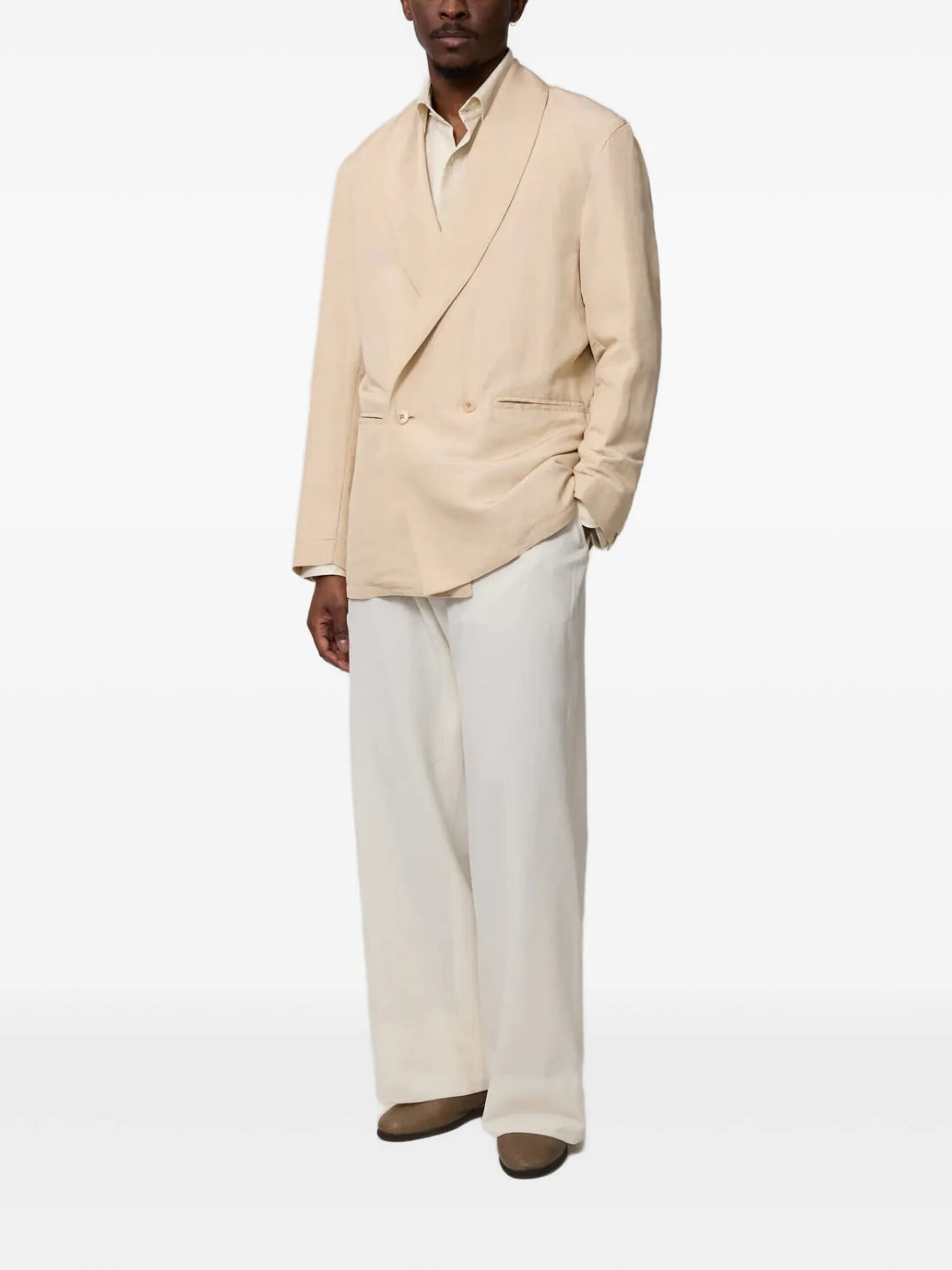 Куртка Stoffa Double-breasted shawl-lapel jacket, размер 48, разноцветный — фото 1