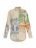 Рубашка MOSCHINO Graphic-print shirt, размер 42
