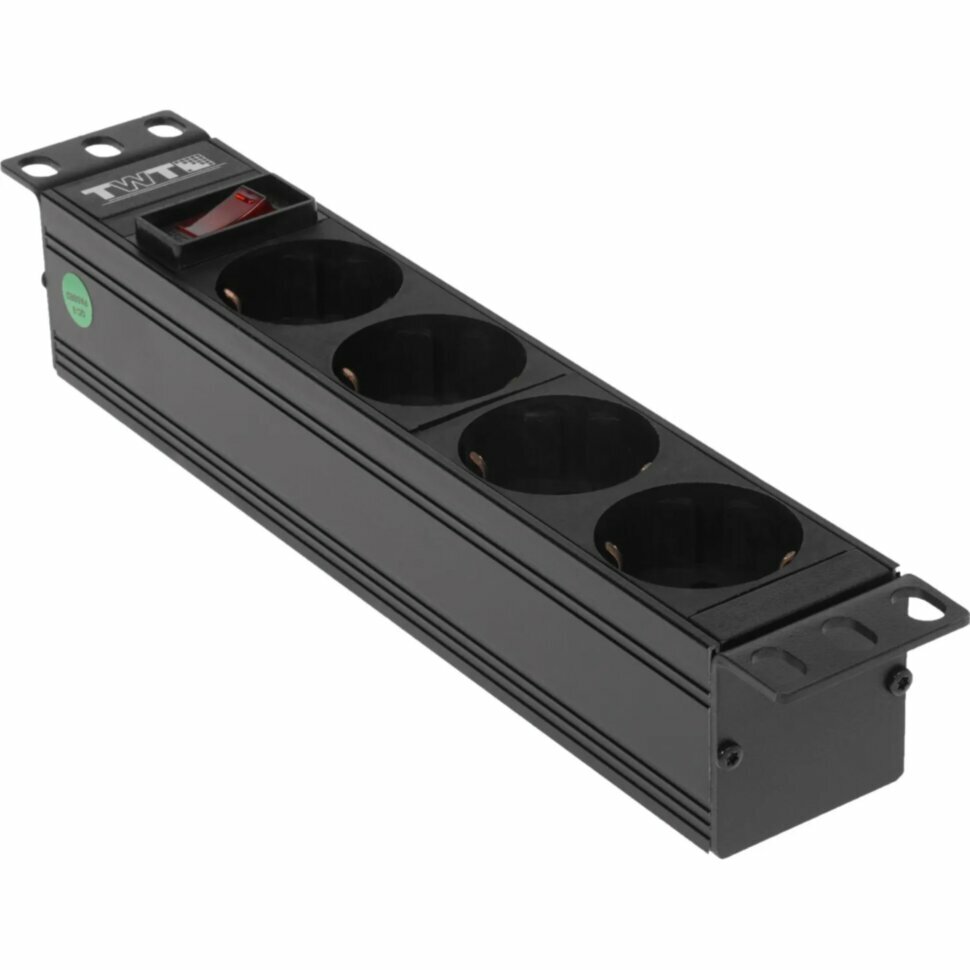 Блок розеток 10 TWT TWT-PDU10-10A4P без шнура питания, разъем C14, 2414353