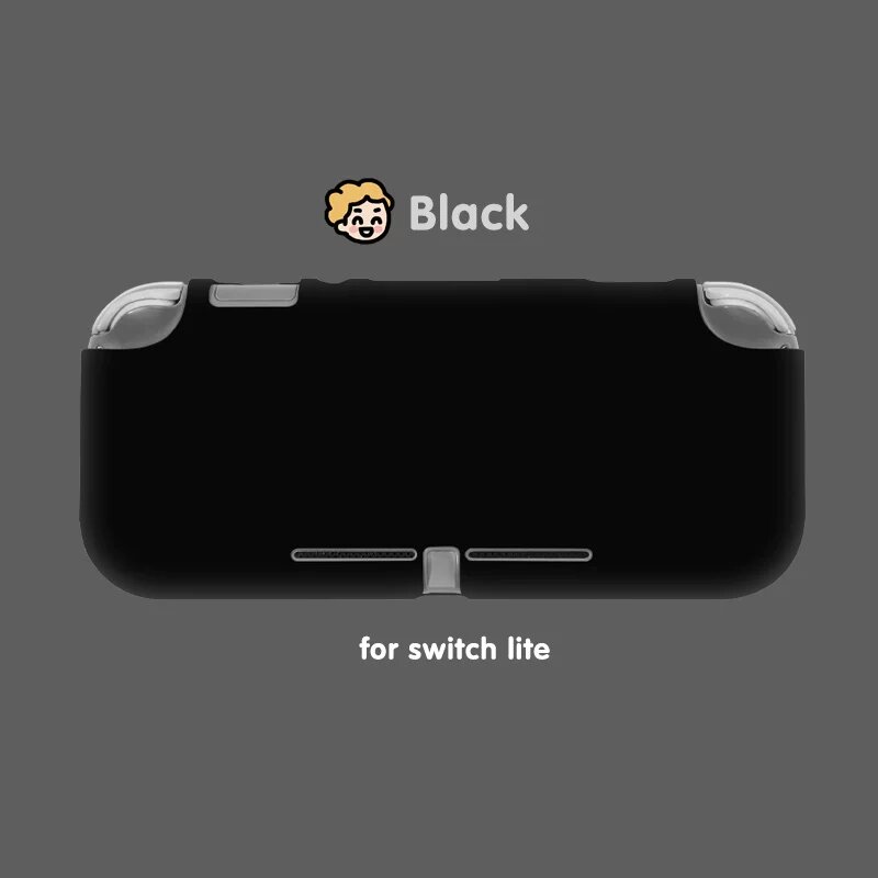Кожаный чехол для Nintendo Switch из ТПУ, мягкий силиконовый, черный цвет, защита игровой консоли, легкий и гибкий
