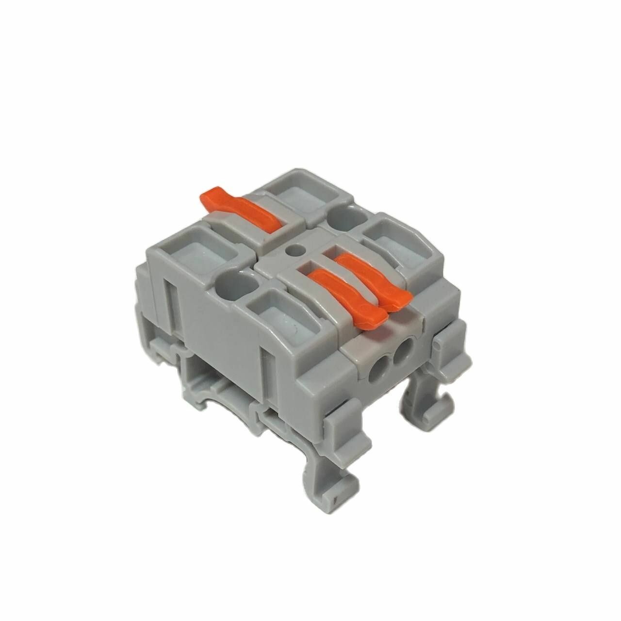 Клеммник СМК 6412-R 450 В 24 А / зажим-клемма 3 контакта на DIN-рейку / оранжевый