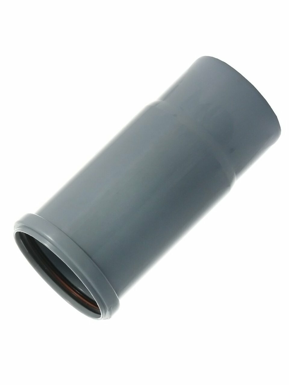 Патрубок канализационный компенсационный Мультимирпласт 110 мм, 182 мм, полипропилен, серый, КМП ВК 110