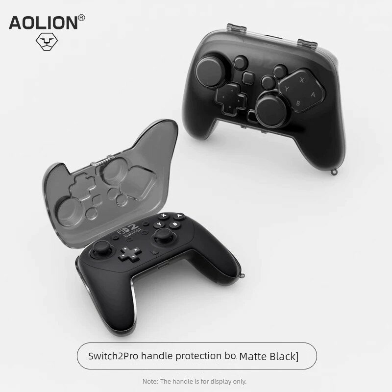 Кейс-чехол для контроллера Switch 2 Pro, матовый черный, твердый корпус, компактный чехол для хранения и переноски
