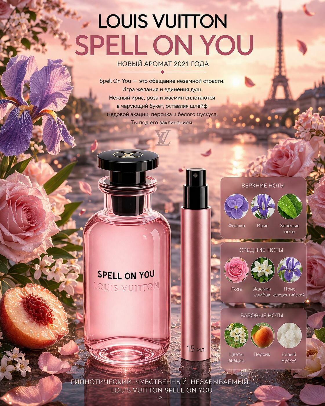 Louis Vuitton SPELL ON YOU Парфюмерная вода для женщин 15 мл