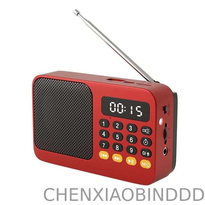 Портативный Bluetooth динамик многофункциональный FM Radio TF USB проигрыватель светодиодный фонарик звукозаписи во время остановки 18650 батареи