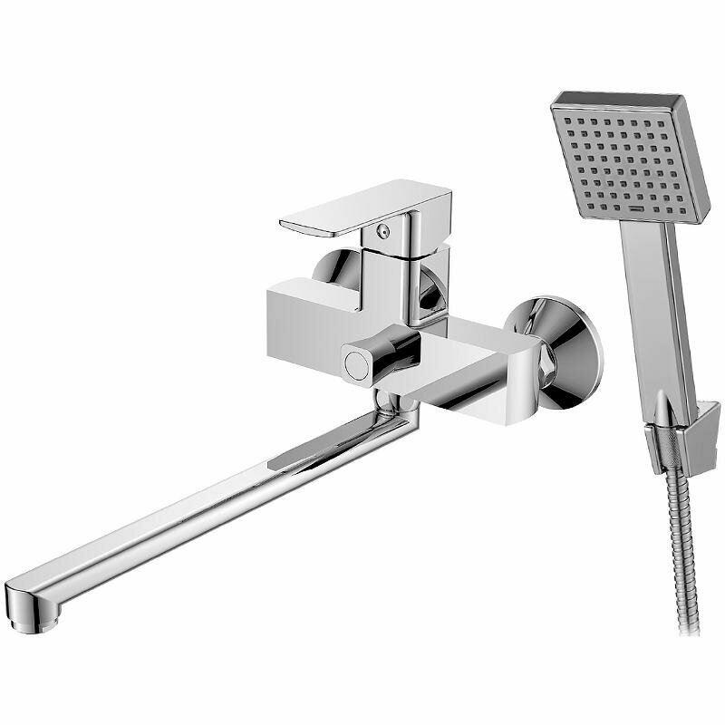 Смеситель для ванны Decoroom DR20 DR20043 хром, универсальный, рычажное управление, латунь