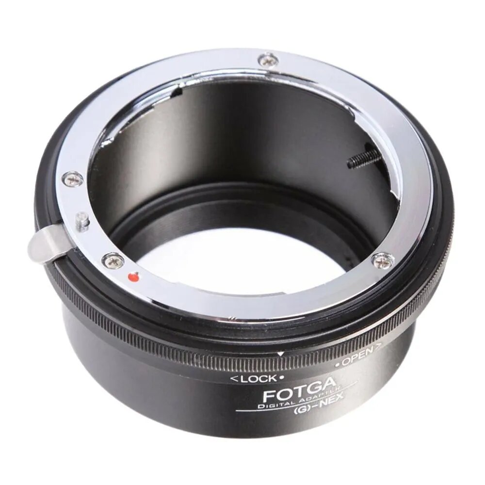 Переходник для объектива Nikon G/F/AI/AIS на Sony E-mount (NEX), с кольцом управления диафрагмой, металлический, черный
