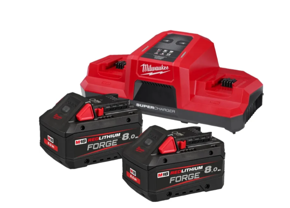 Аккумулятор с зарядным устройством Milwaukee M18 FORGENRG-802DBSC 4933498616 (18В + 18В/8 Ач)
