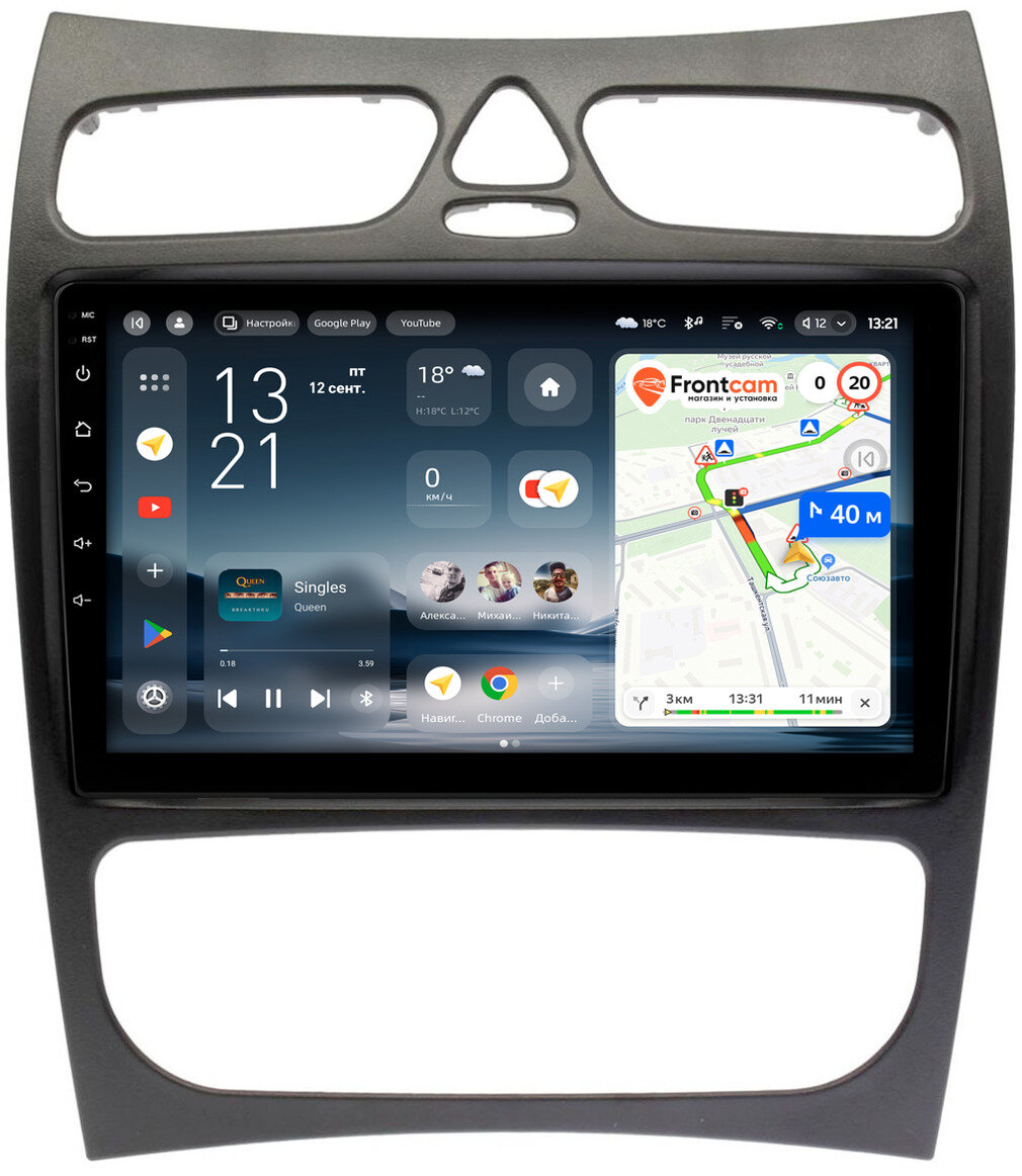 Штатная магнитола Teyes CC4L 6/64 9" RM-9-1312 Mercedes-Benz CLK (w209) 2002-2005 Android 14 with DTS® Audio (4G-SIM, DSP IPS, AI)