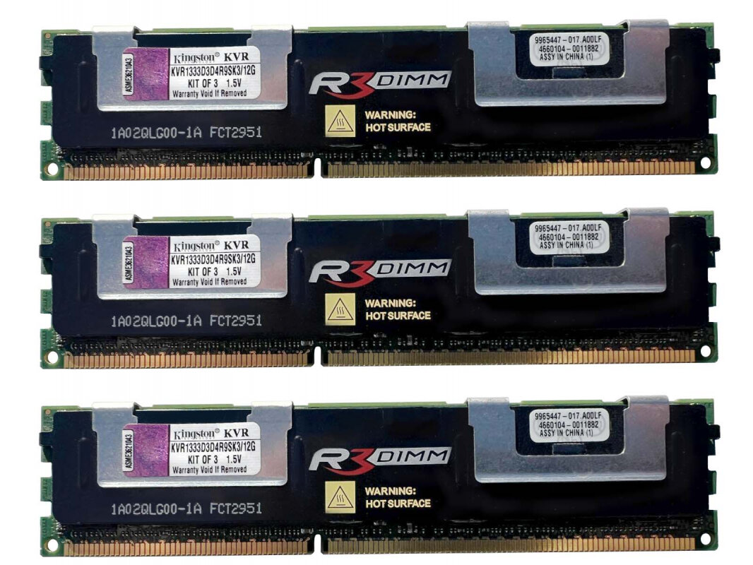 Оперативная память Kingston KVR1333D3D4R9SK3/12G DDRIII 12Gb