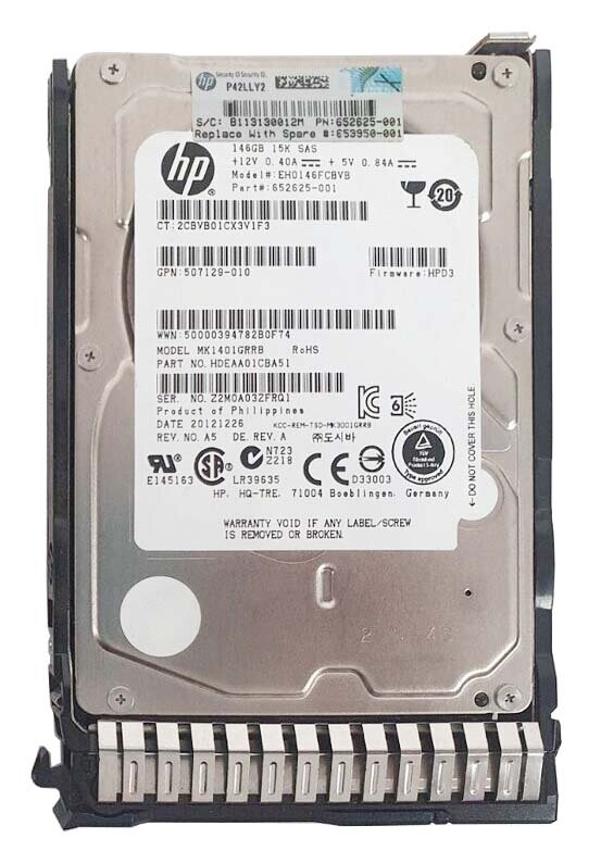 Жесткий диск HP 653950-001 146Gb SAS 2,5" HDD