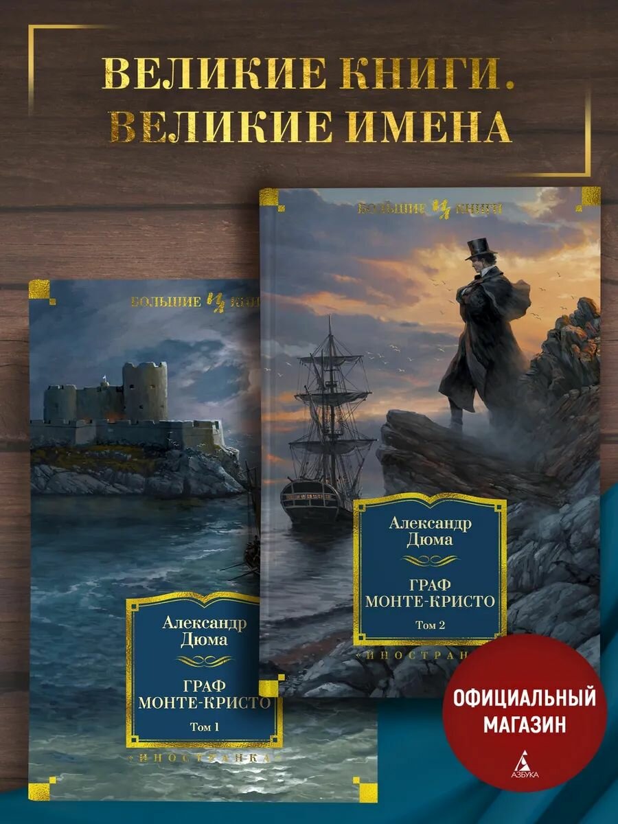 Граф Монте-Кристо (в 2-х томах) Комплект. Дюма Александр