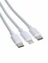 Кабель VIXION PRO VX-19, Type-C - Type-C + Lightning, 10 Вт, 1.2 м, белый