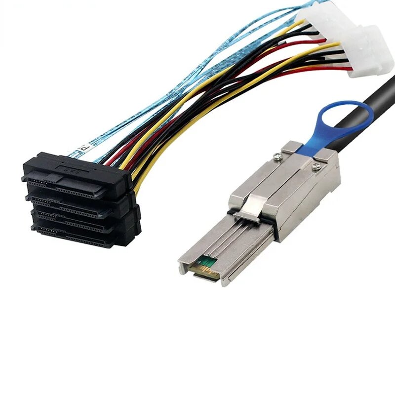 Кабель SAS SFF-8088 - SFF-8482, 1m