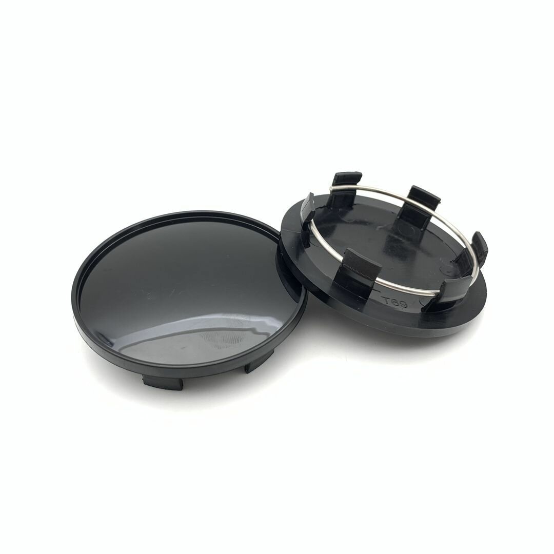 Колпачки на литые диски 69/56/12 мм, набор 4 шт — заглушки для дисков Audi, замена крышек, допуск измерения ±1 мм