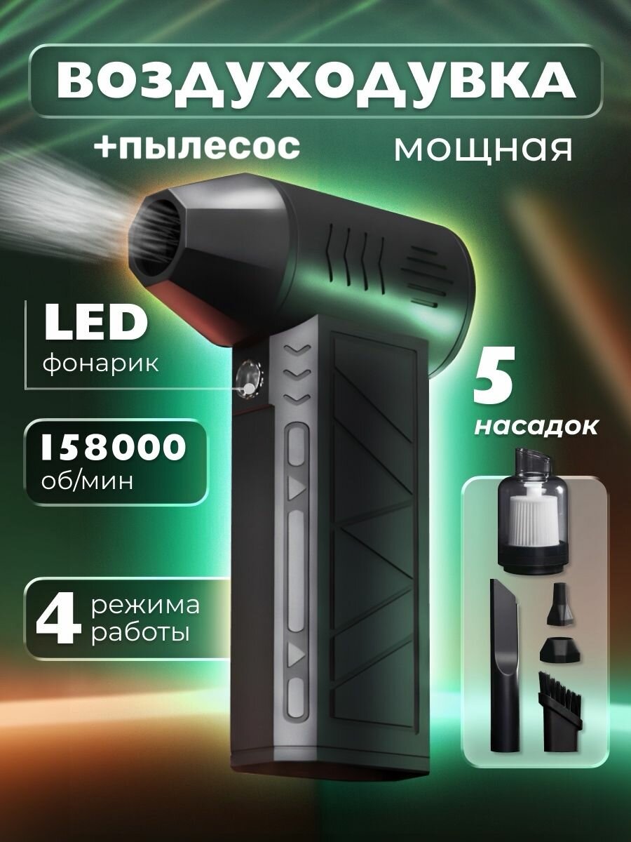 Воздуходувка аккумуляторная / воздуходувка для компьютера / пылесос для очистки машины