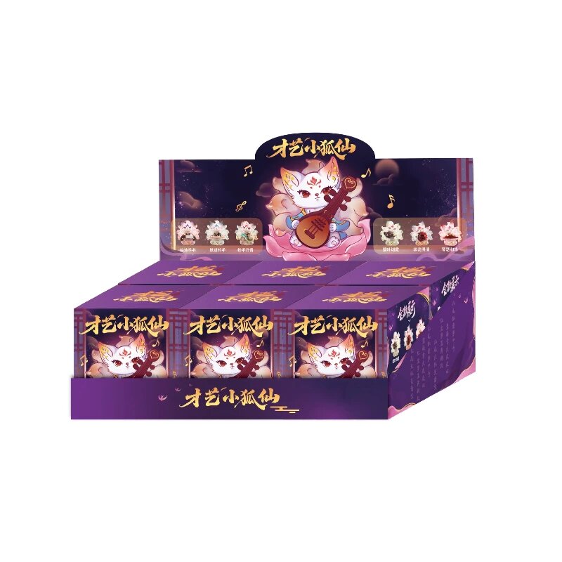 Фигурки MINISO Девятихвостая лиса, 6 шт, фиолетовый