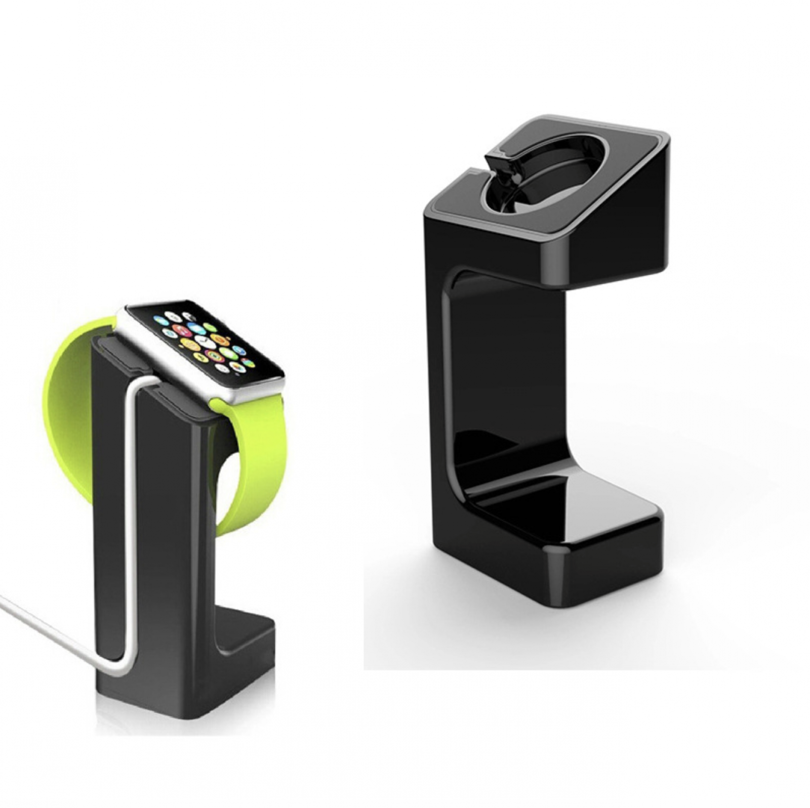 Подставка MyPads для зарядного устройства Apple Watch A12-744 черная пластиковая