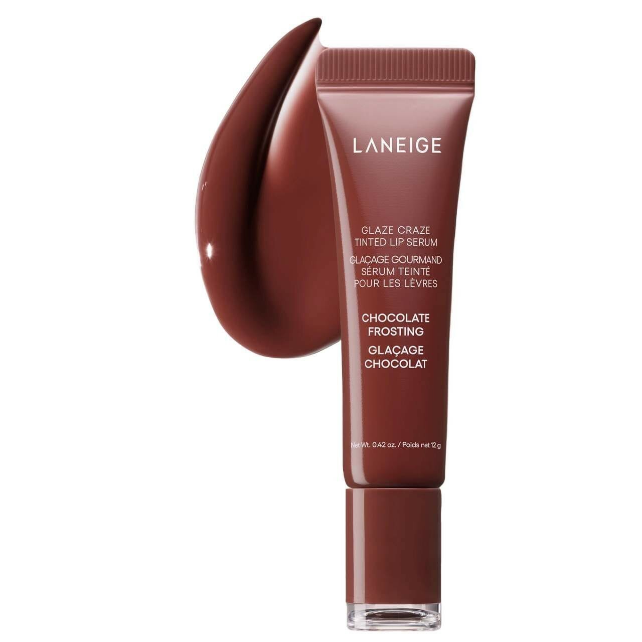 LANEIGE Тинт сыворотка для губ Glaze Craze Tinted Lip Serum - Chocolate Frosting 12 гр