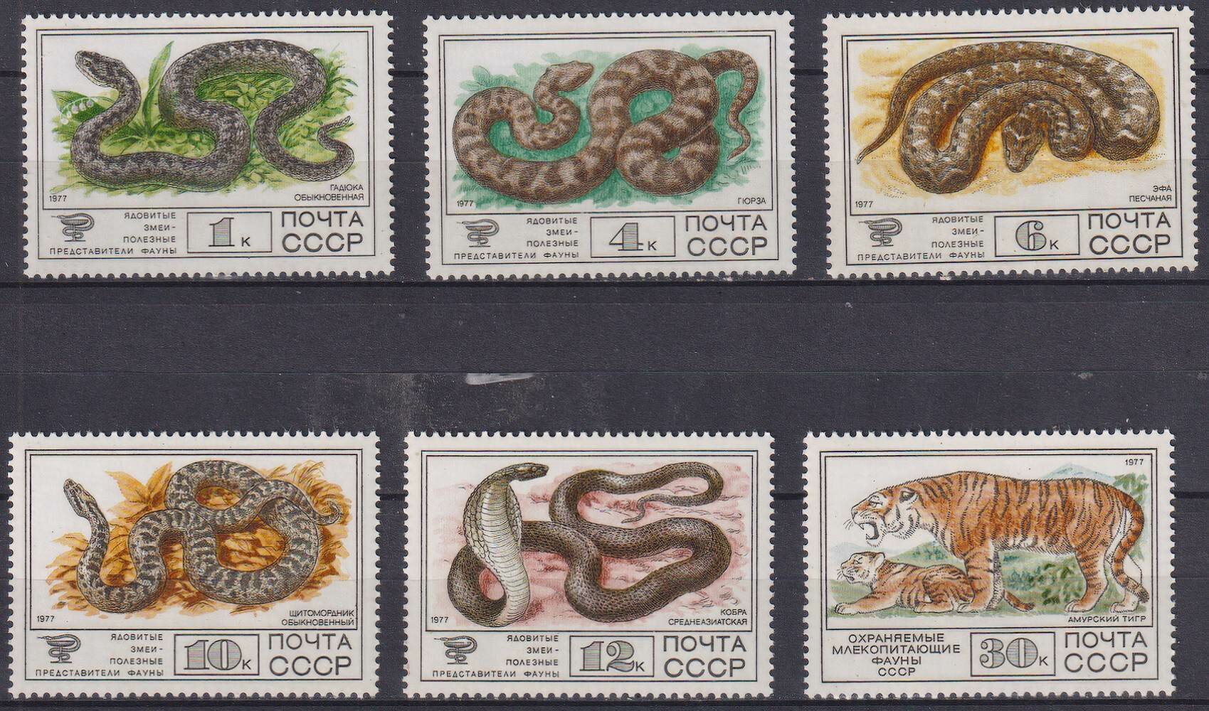 Почтовые марки СССР 1977г. "Фауна СССР" Животные, Фауна MNH