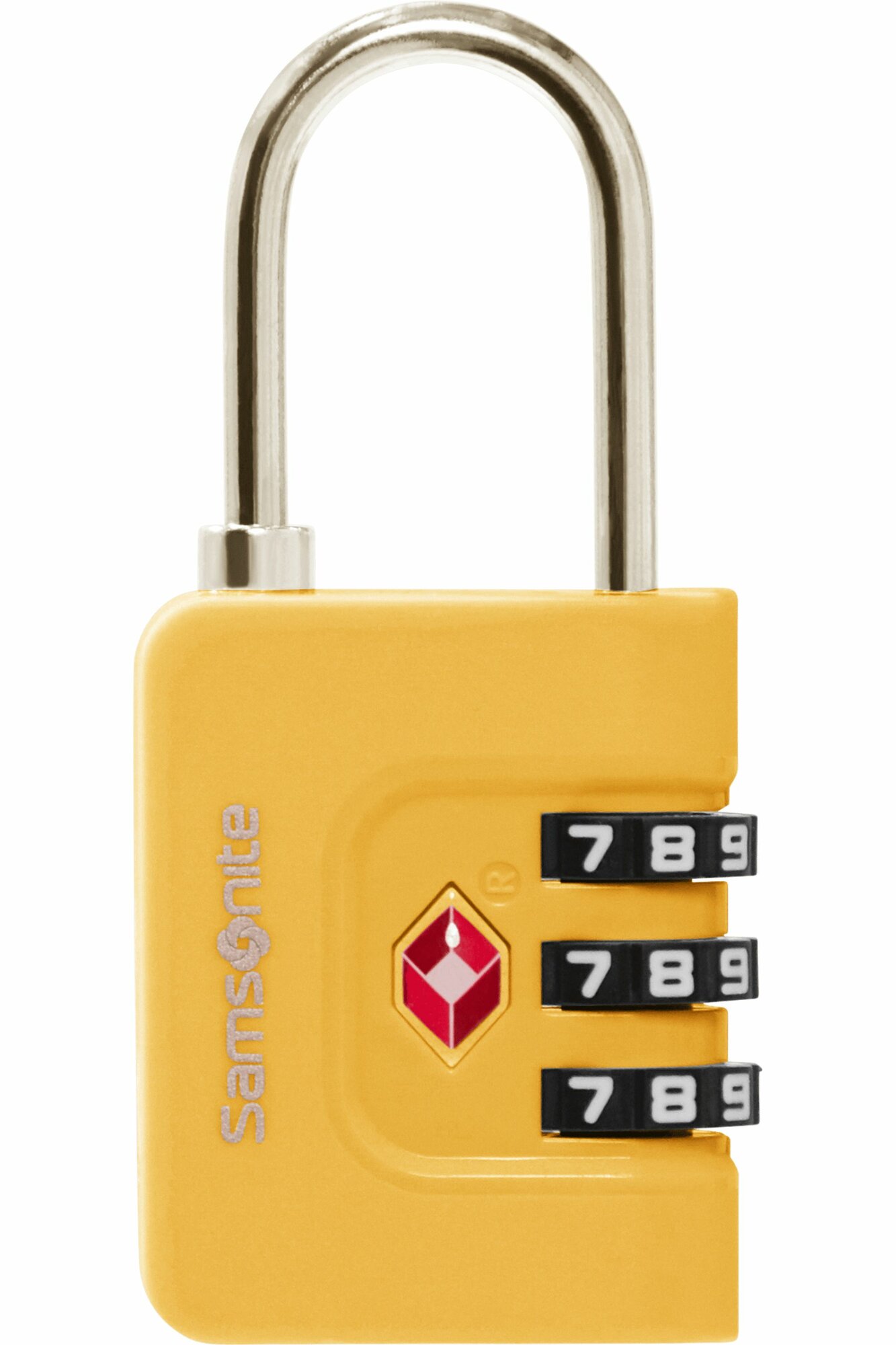 Замок для чемодана навесной кодовый Samsonite REVOLUTION Combilock 3 Dial TSA Yellow