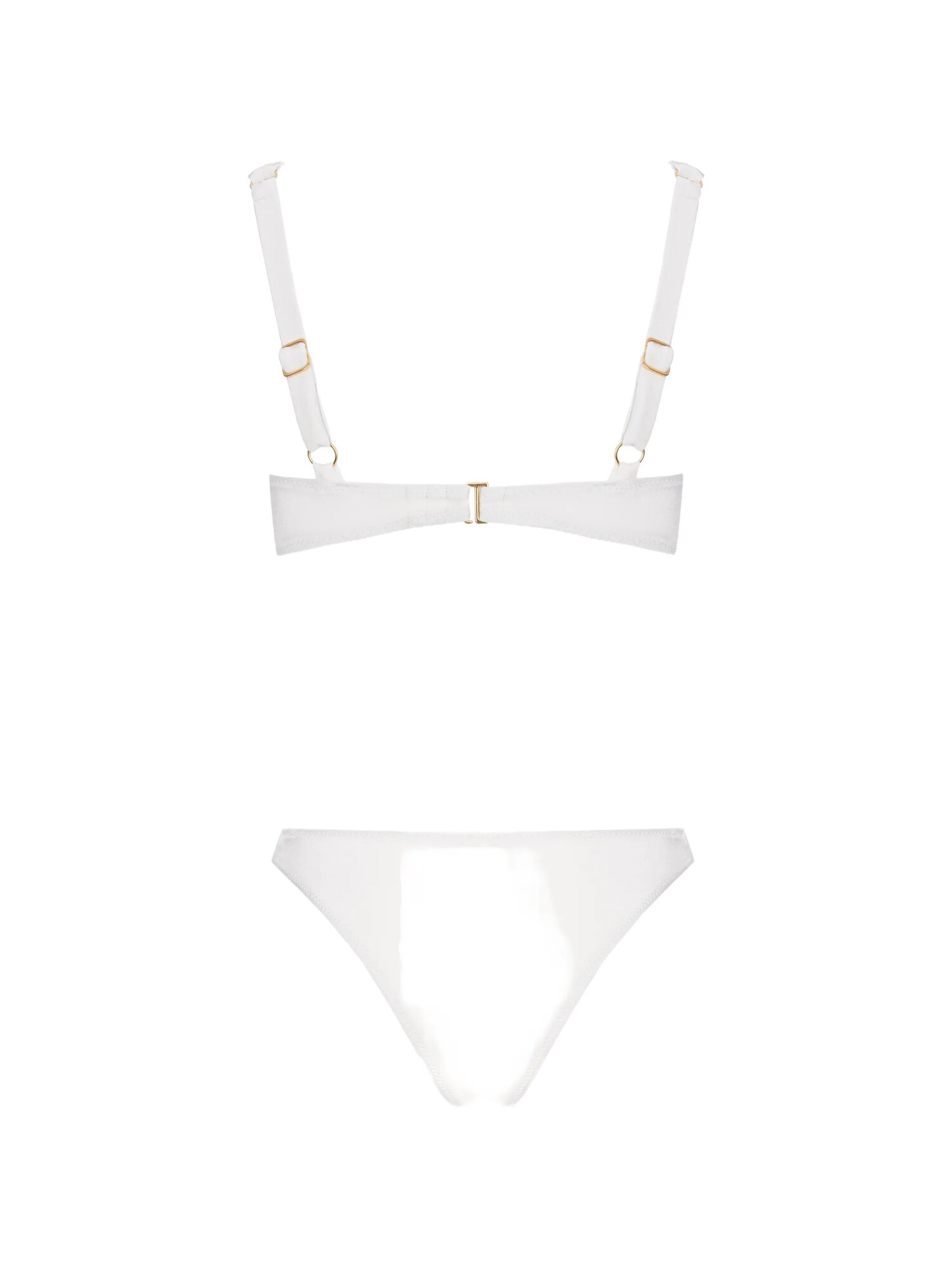 Купальник NOIRE SWIMWEAR Ava Ivy, размер XS, бежевый/белый — фото 1