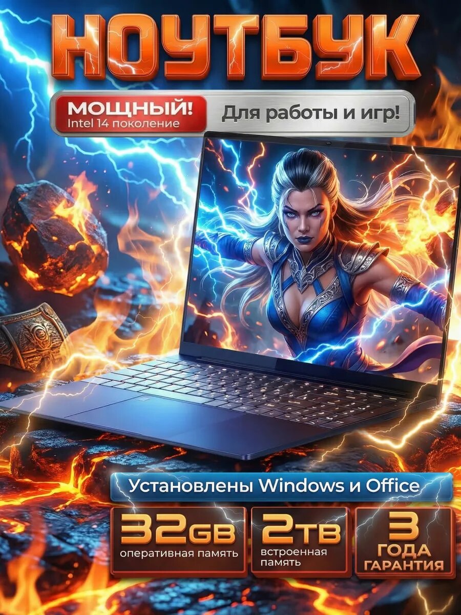 Ноутбук HiGH TECH R514 Intel H-Series RAM 32GB / SSD 2048GB