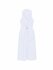 Платье PATRIZIA PEPE Striped belted midi dress, размер 40, бежевый/белый