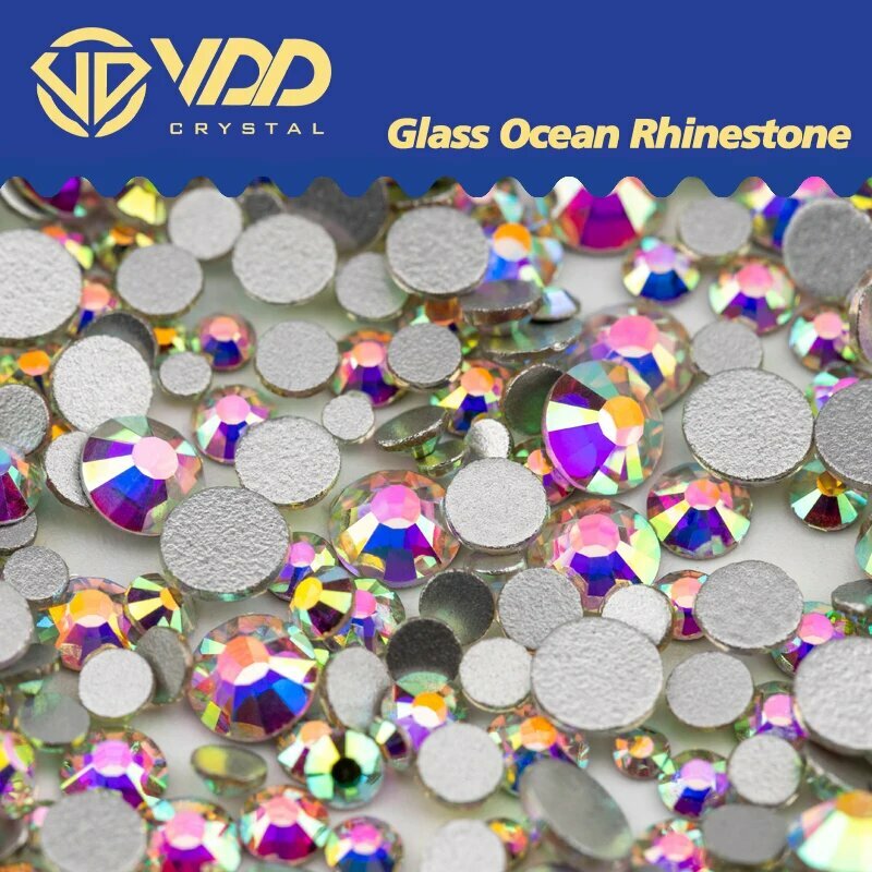 Стеклянные стразы VDD Crystal AB, SS16 - 1440шт
