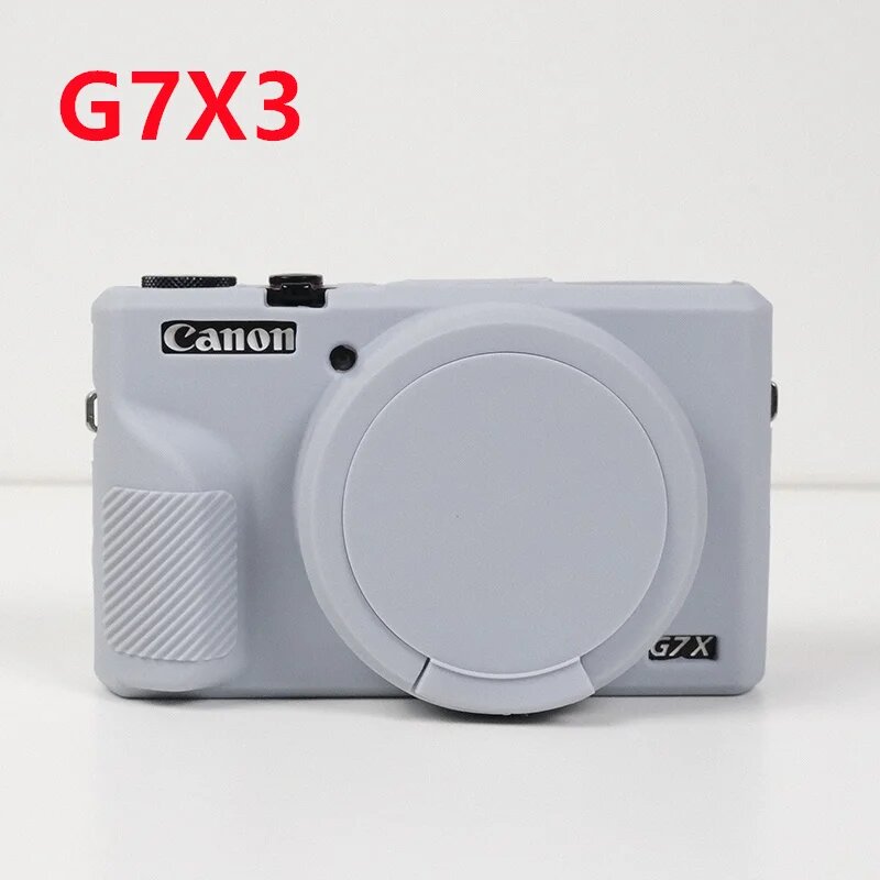 Силиконовый чехол для камеры Canon G7X II G7X3 G7XII G7XIII Ocotex For G7X3 Gray