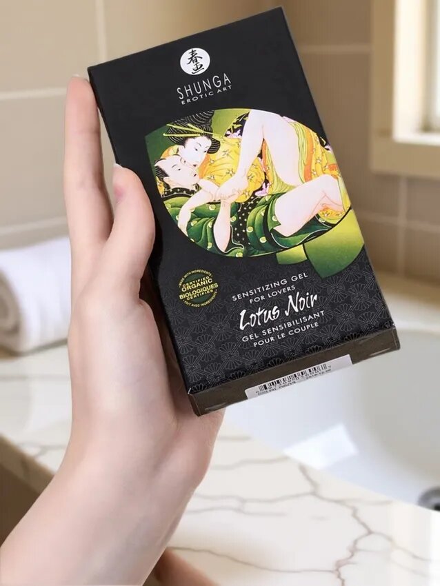 Shunga Интимный гель для пар, усиливающий наслаждение, Lotus Noir - 60 мл.