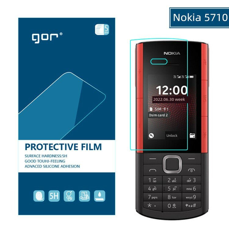 Nokia 5710 4G Crystal Shield мягкая защитная пленка для экрана, 5 шт. набор для мобильного телефона