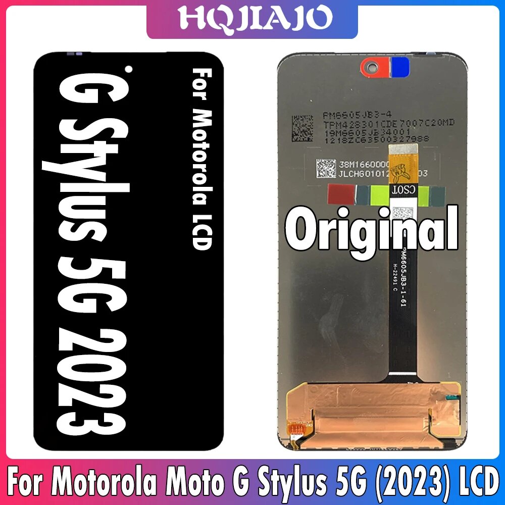 Оригинальный ЖК-дисплей для Motorola Moto G Stylus 5G (2023) с цифровым преобразователем сенсорного экрана в сборе, замена для Moto G Stylus 5G 2023, ЖК-дисплей XT2315-1