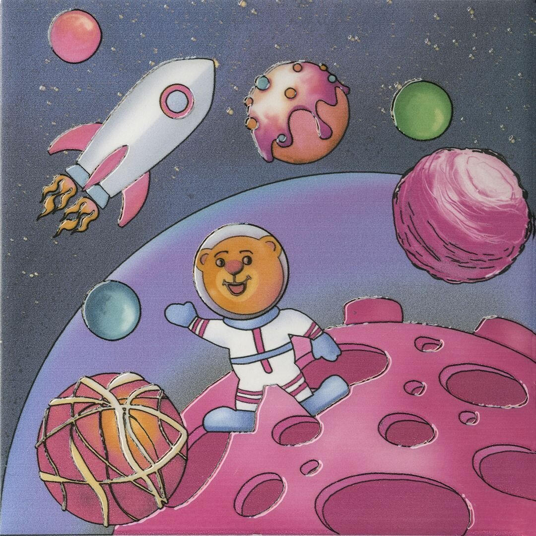 Керамическая плитка KERAMA MARAZZI VT/A383/5009 Декор Космос 5 20x20x6,9 Цена за 1/шт