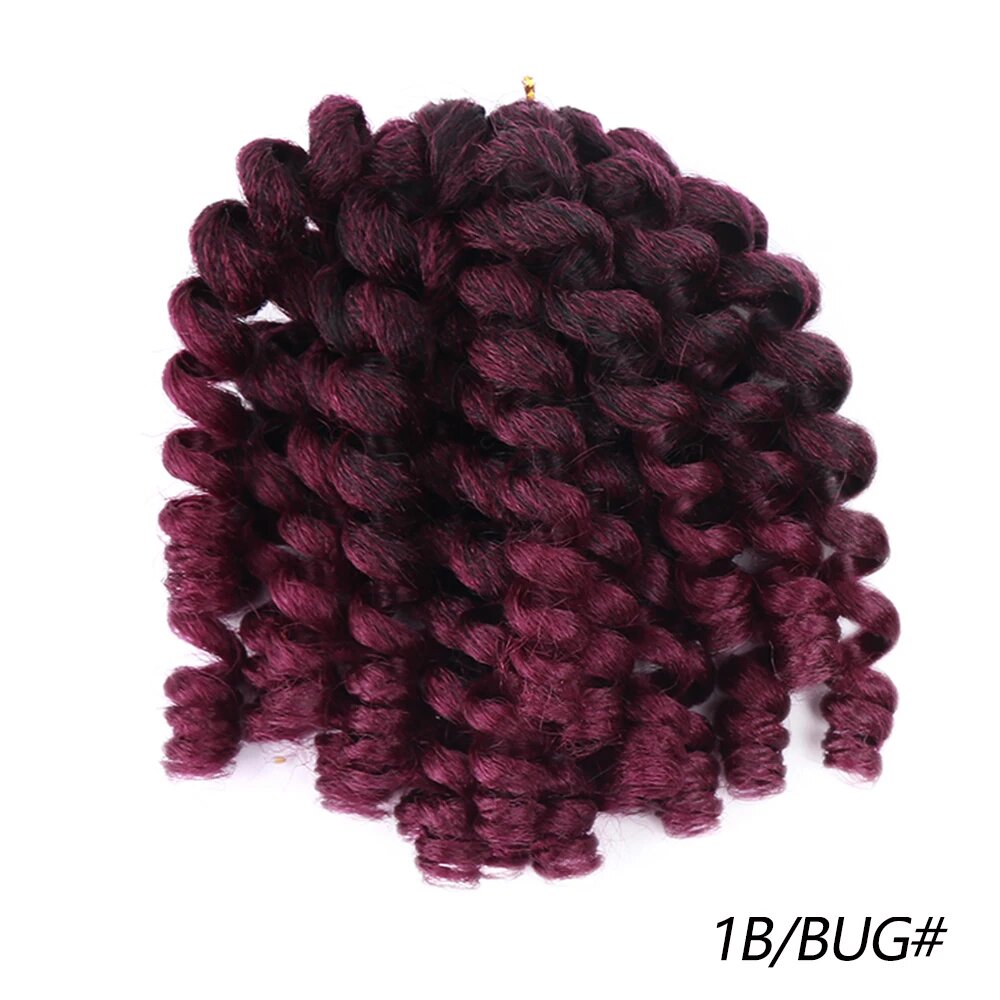 Синтетические косички Passion Twist, 8 дюймов, 1B BUG, бордовый