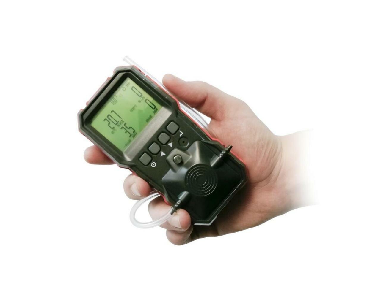 Портативный, переносной газоанализатор WT8812-HT (black) (Q21014WT8) для определения: кислорода (О2), угарного газа (со), сероводорода (H2S) и горюч