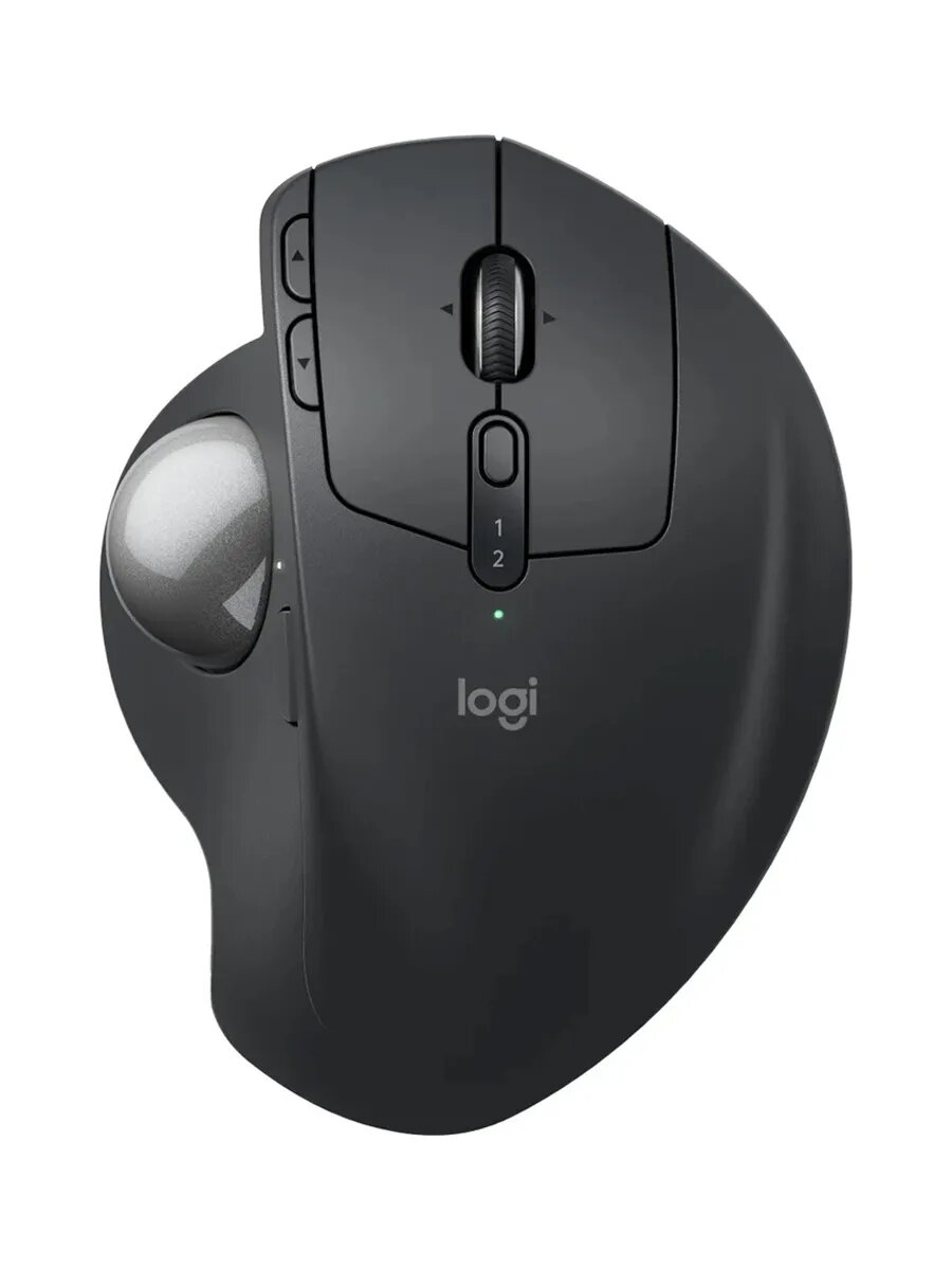 Logitech Ergo M575S, черный/серебристый шарик, беспроводная мышь