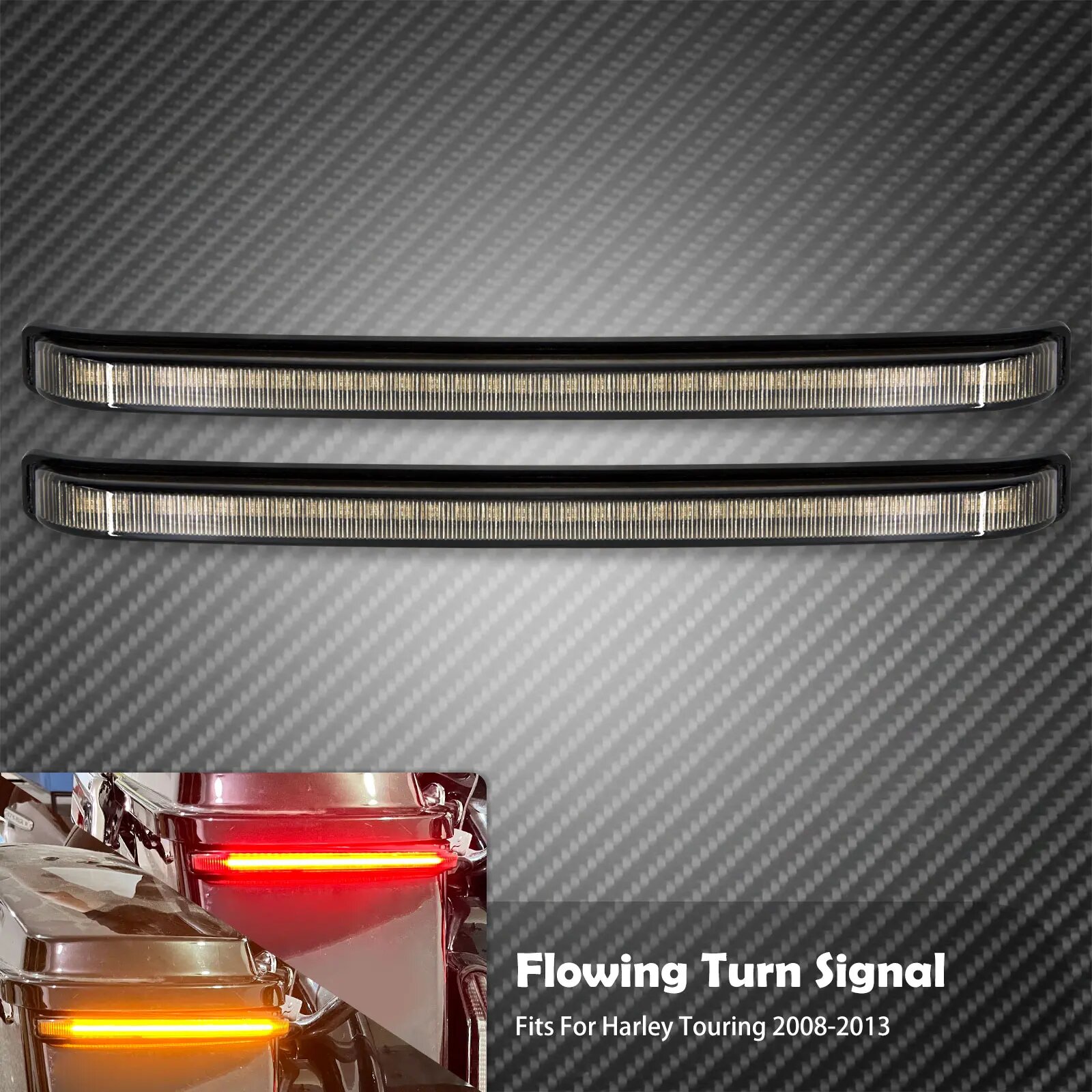 Мотоциклетная светодиодная седельная сумка, тормозной плавный указатель Turn light 2008-2013
