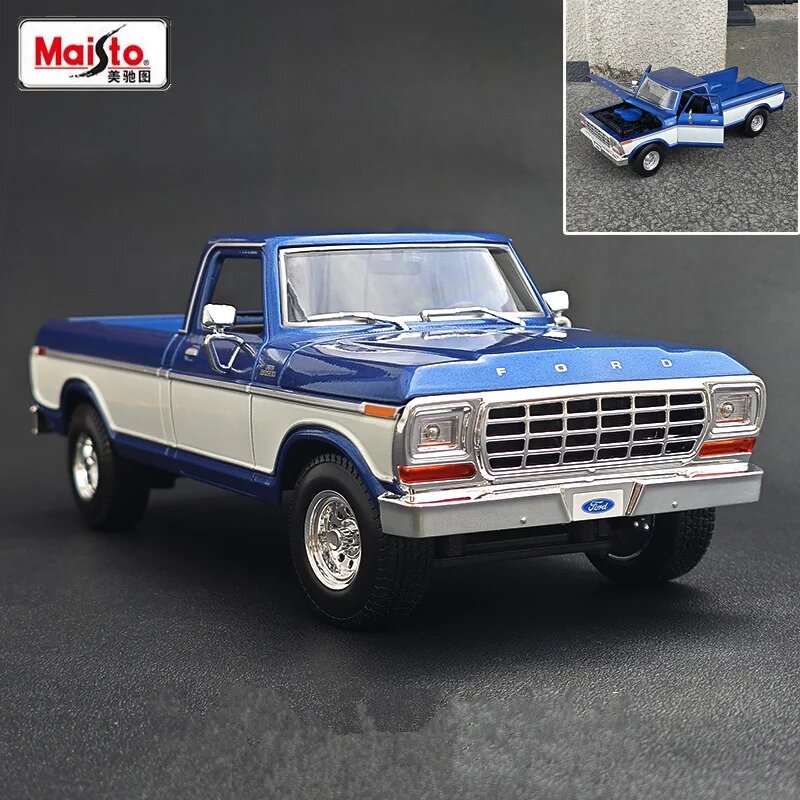 Maisto 1:18 Ford F150 1979, синий