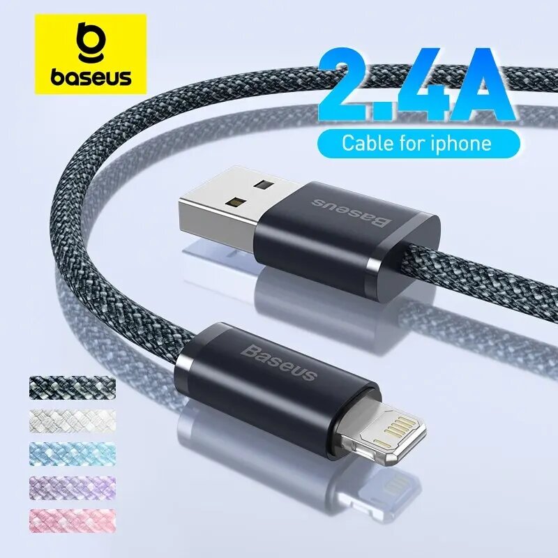 Baseus 2m Light blue кабель USB для iPhone — фото 1