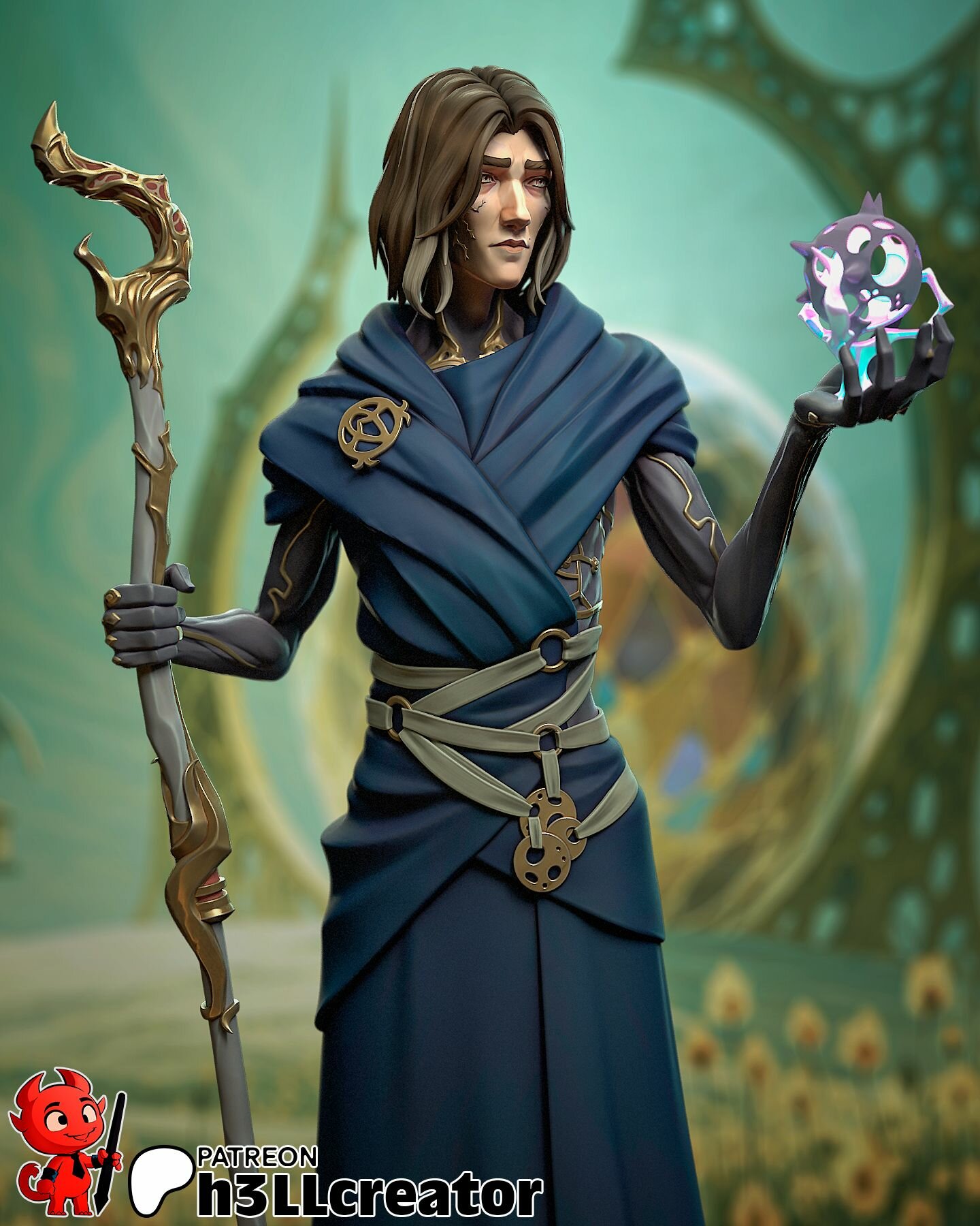 Сборная модель Progressive healer (League of Legends), 161мм, 1/12 для покраски