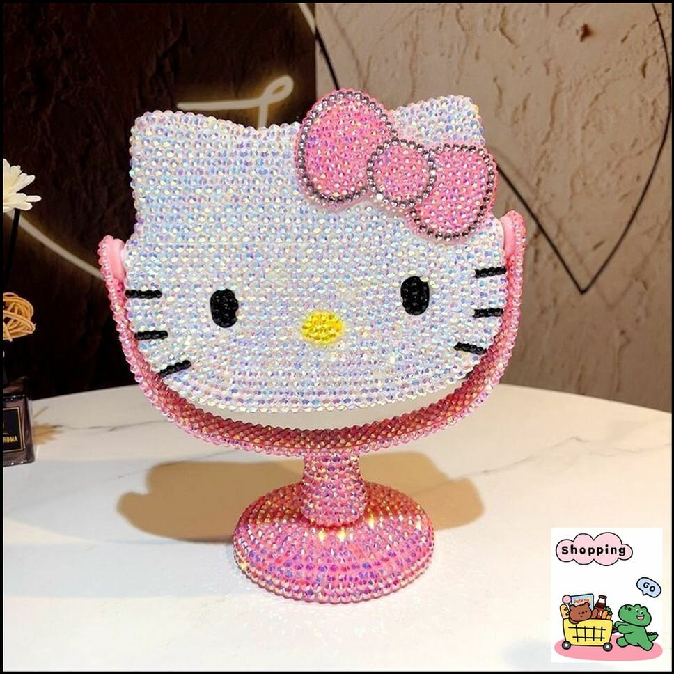 Алмазная мозаика Hello Kitty зеркало набор для творчества полная выкладка