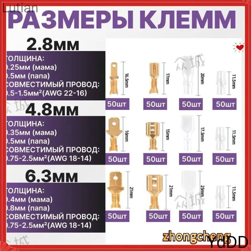 Кримпер SN-58B для обжима электрических проводов и кабелей, сечение 0,25-1,5 мм², 600 шт. — фото 1