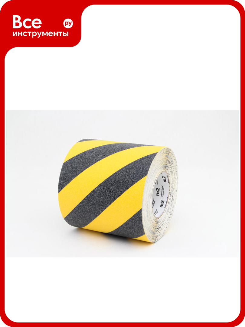 Противоскользящая лента Mehlhose GmbH цвет желто-черный, 150 мм х 18,3 м M1WR150183