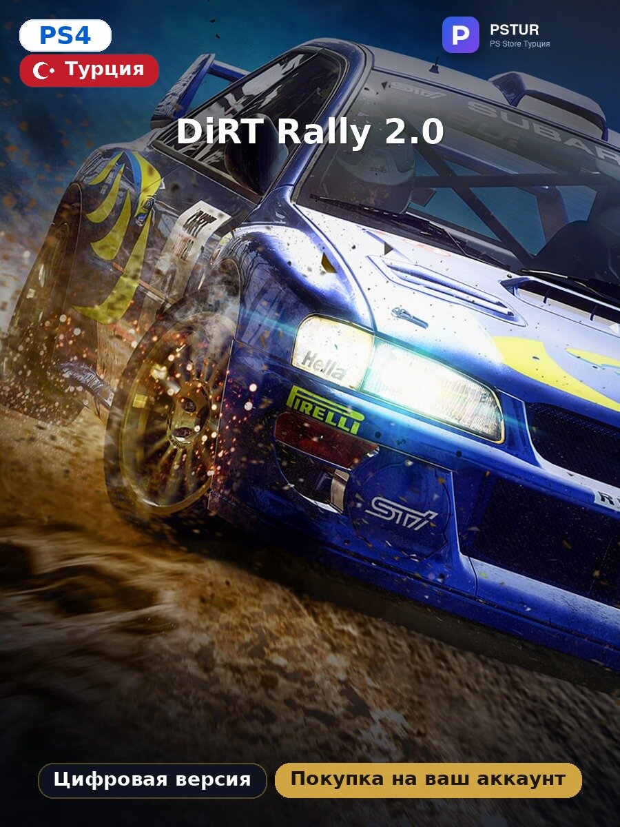 DiRT Rally 2.0 PS4 — PlayStation Store Турция, цифровая версия