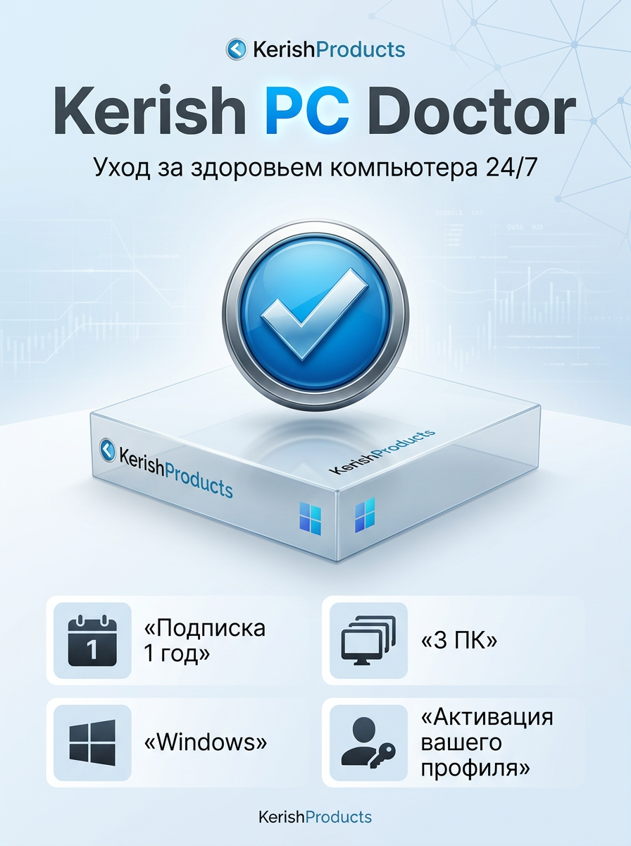Kerish Doctor — подписка 1 год | 3 ПК | Windows | Активация вашего профиля |