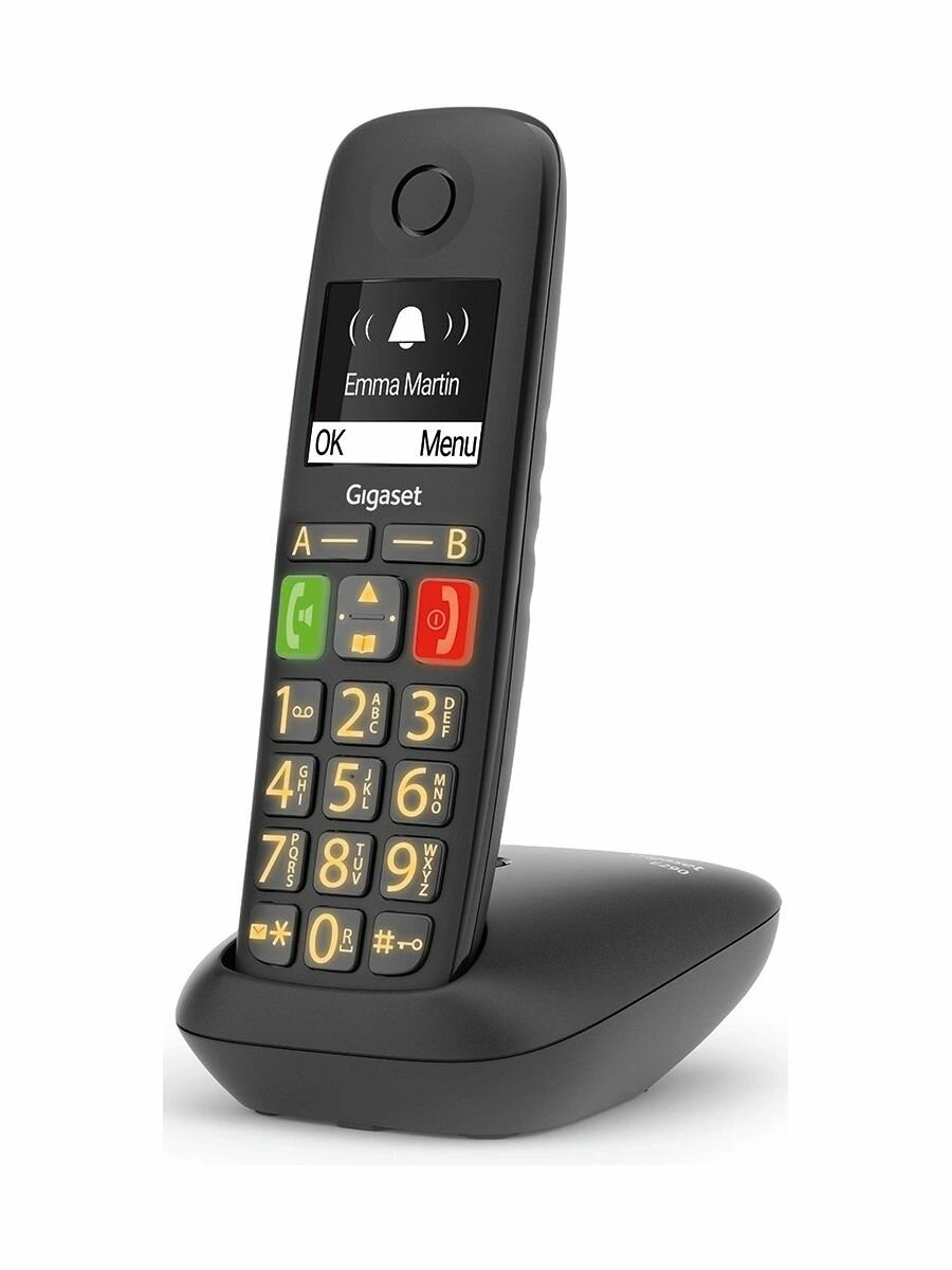 Радиотелефон Gigaset E290, черный s30852-h2901-m201
