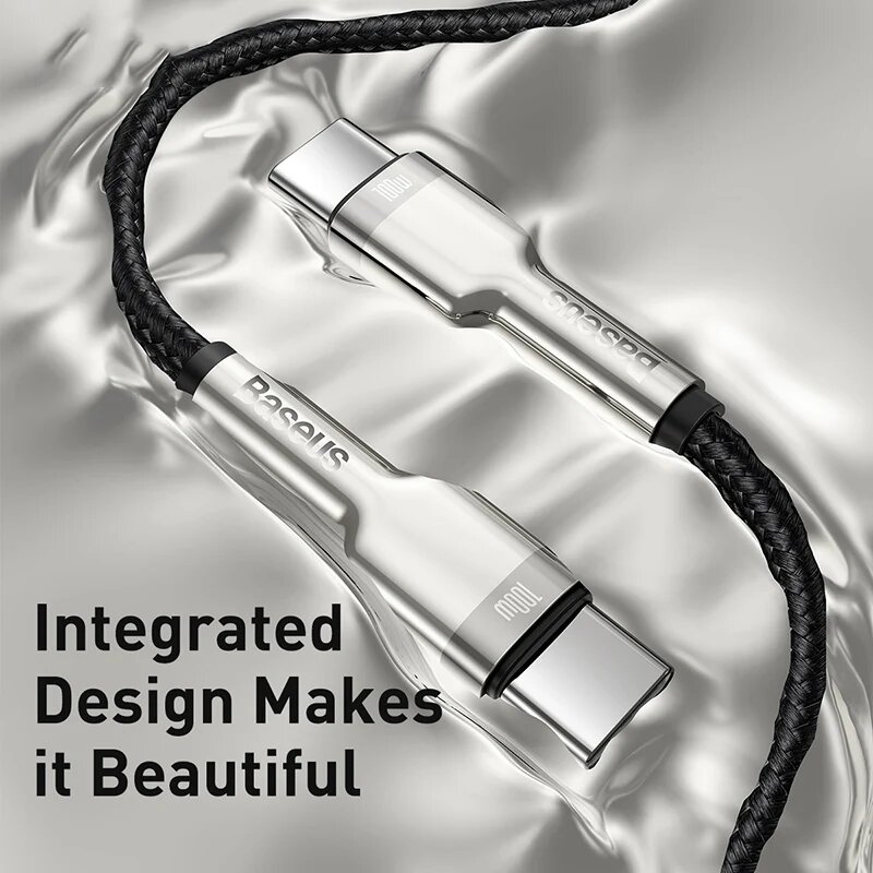 Baseus USB C - USB C кабель 2м, черный — фото 1